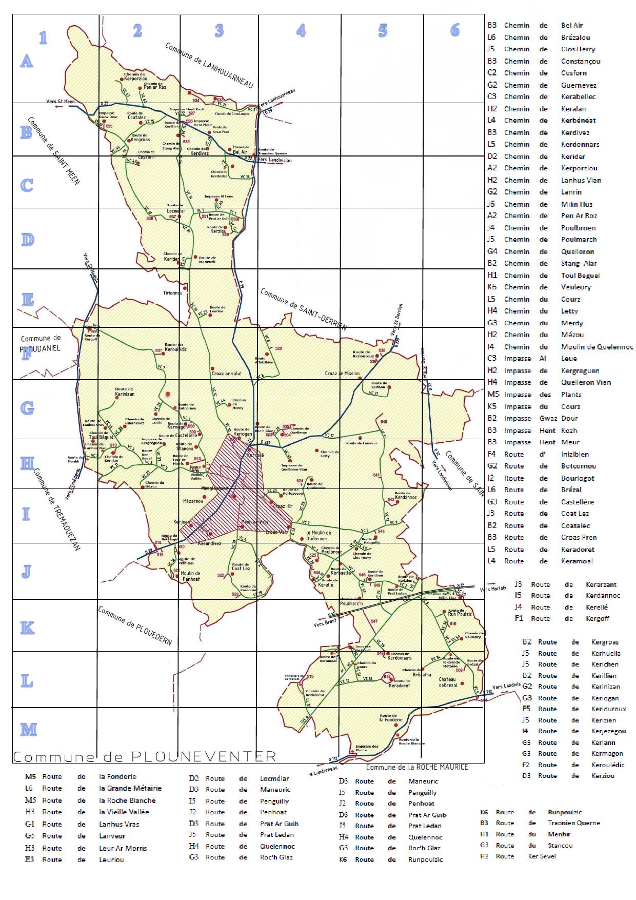 Plans - Commune de Plounéventer